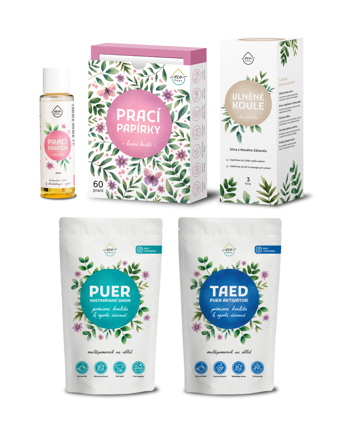 Starter pack of the most popular laundry and cleaning products | EcoHaus.cz