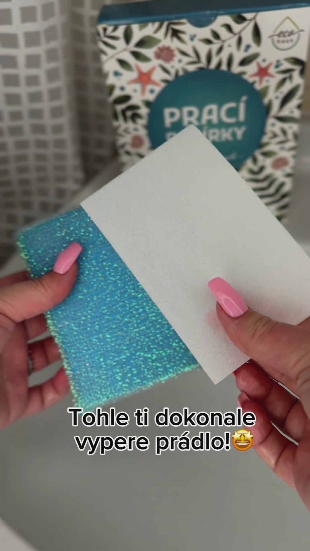 Prací papírky EcoHaus - testovací mix 5 vůní (celkem 25 praní)